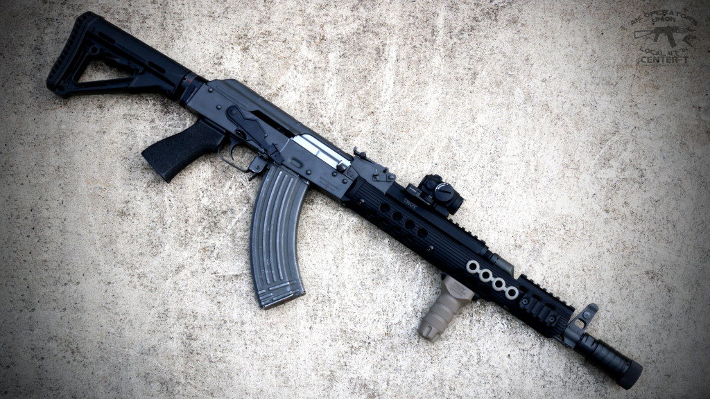 Troy Industries AK47 rail (Full length) installation